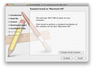 Install MySQL on Mac OS X