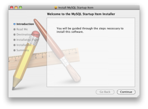 Install MySQL on Mac OS X